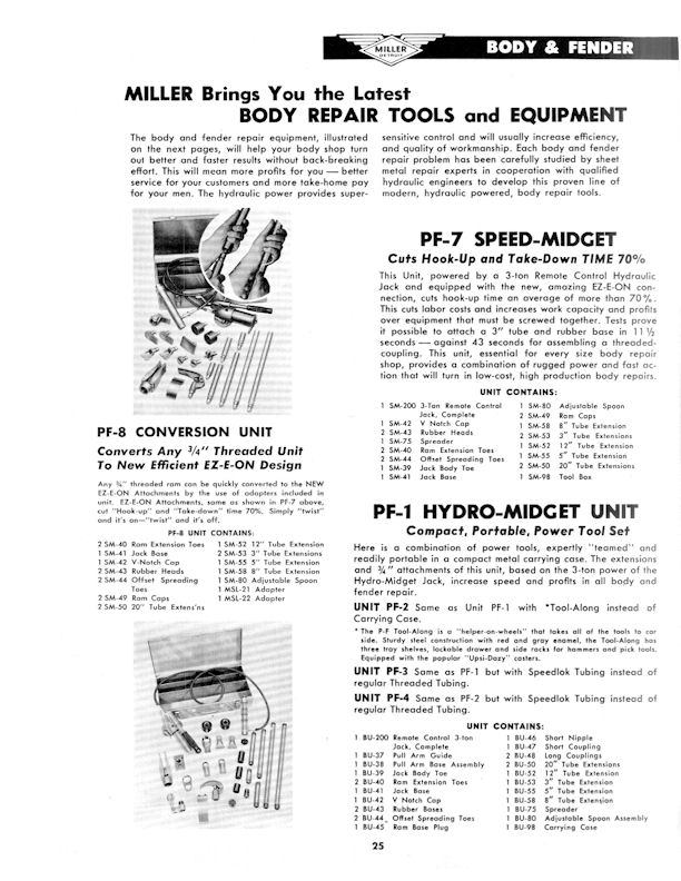 Miller Special Service Tools