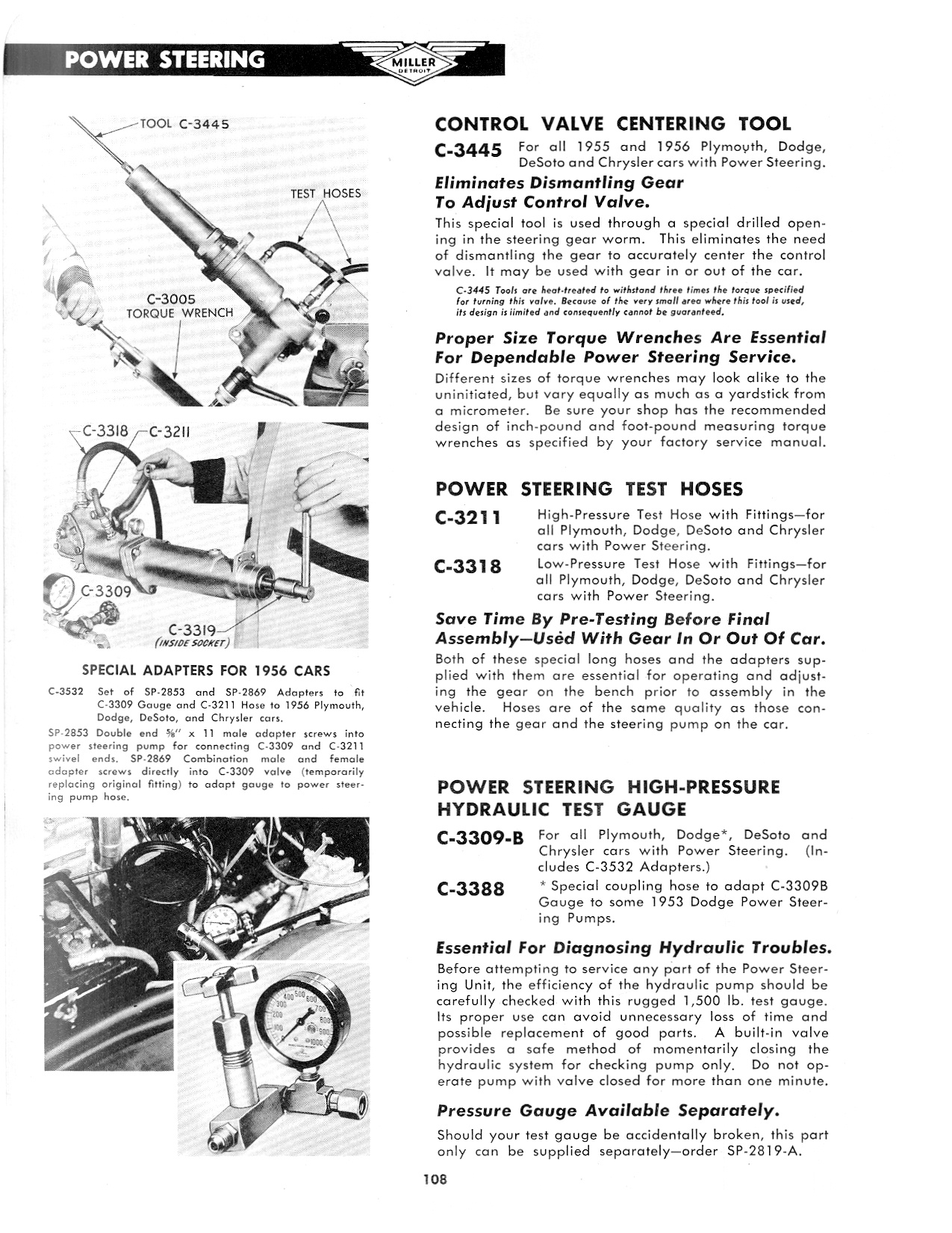 Miller Special Service Tools