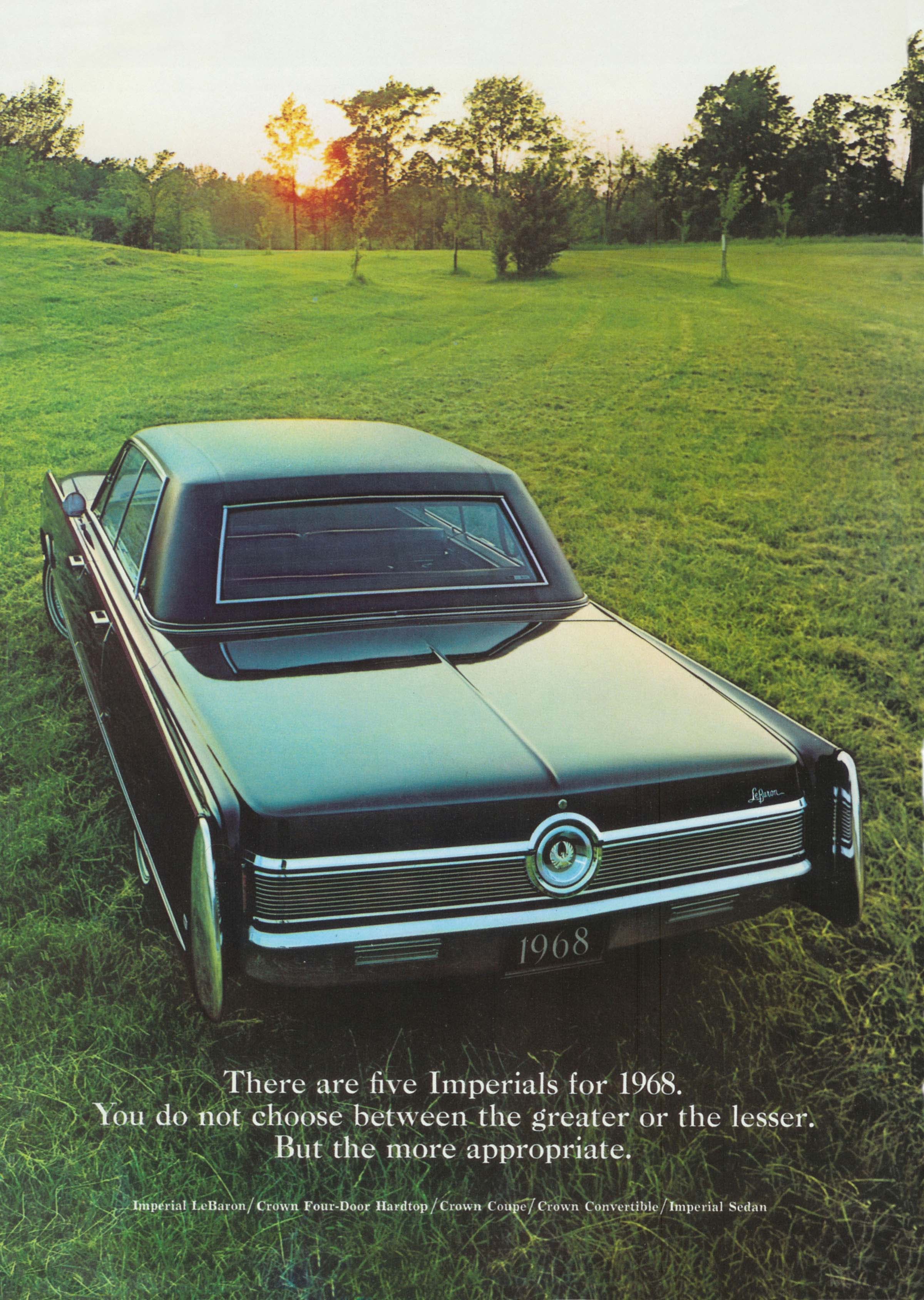 1968 (Chrysler) Imperial Ads